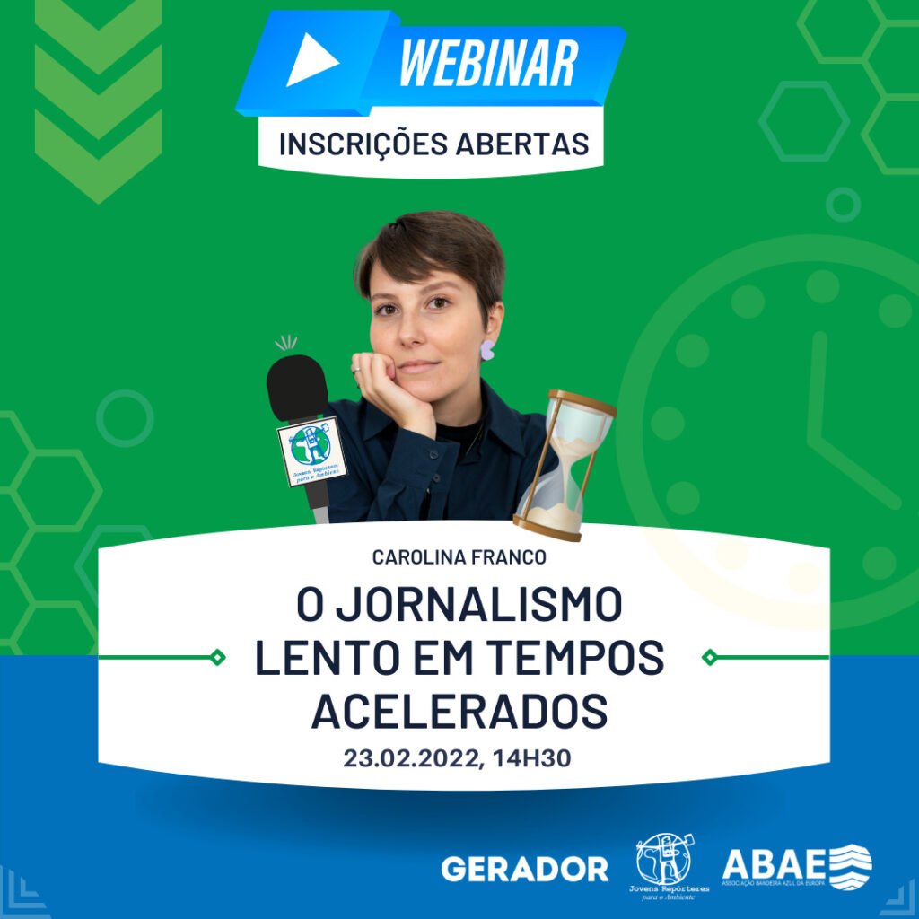 Webinar “Jornalismo Lento em Tempos Acelerados” | 23 fev às 14h30 ...